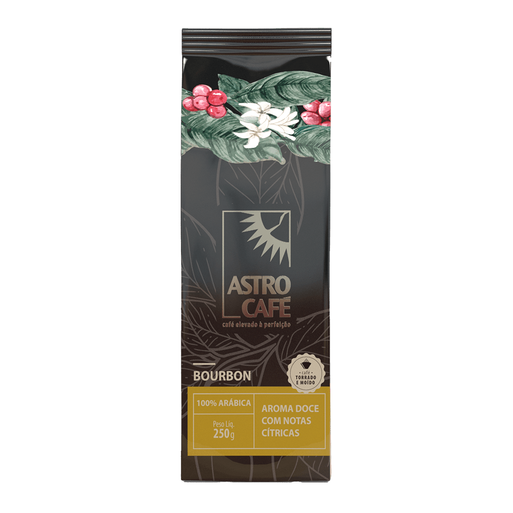 Kit Torrado e Moído Astro Café Bourbon 1,5 Kg - grancoffee