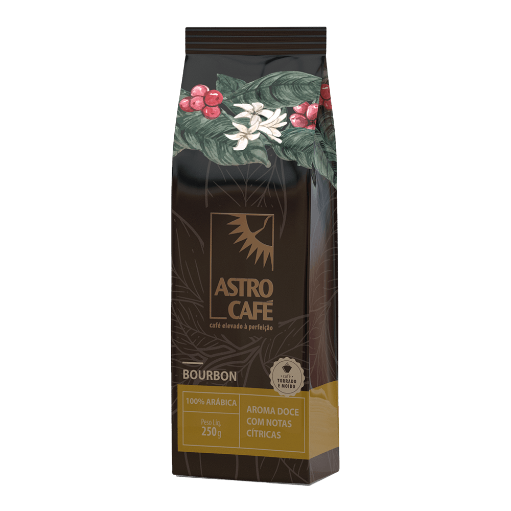 Kit Torrado e Moído Astro Café Bourbon 1,5 Kg - grancoffee